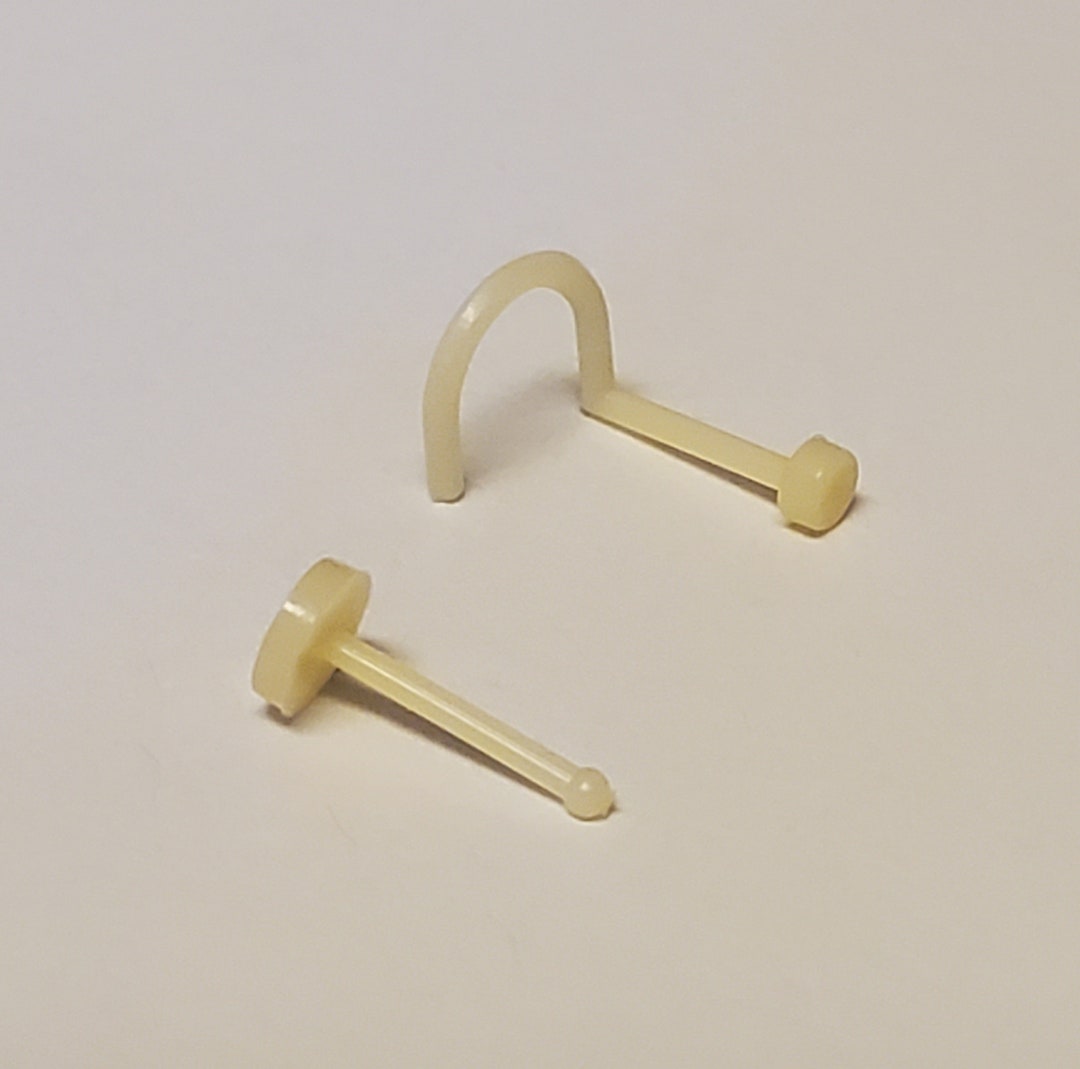 20G Gauge-flesh Skin Tone-choose Style-bioflex Nose Ring-ear Stud ...