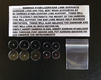 Fix Drooping Earrings Solves Droopy Earrings Rare Large Reusable EAR ...