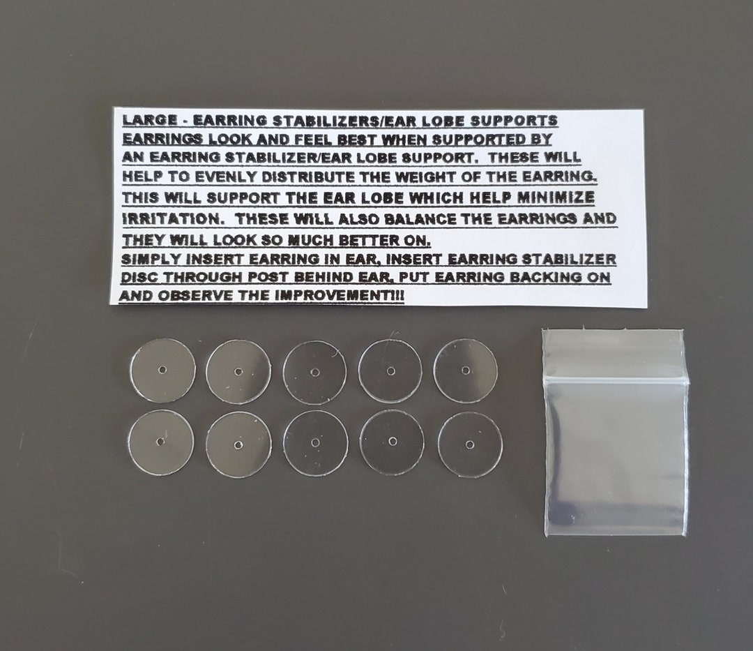 Fix Drooping Earrings - Solves Droopy Earrings - Rare Large Reusable ...