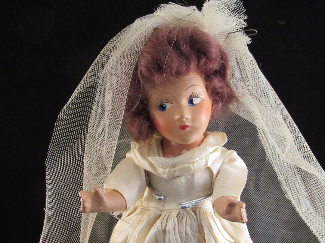 Vintage Bride Doll - Etsy