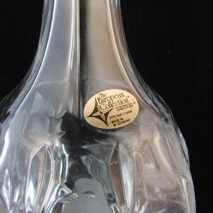 Vintage Crystal Decanter by the European Collection Made in W - Etsy