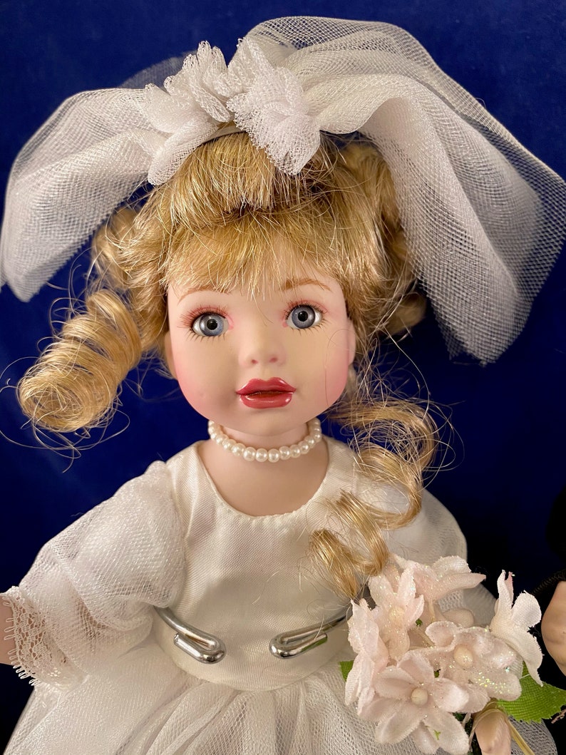 Bride and Groom Porcelain Dolls - Etsy