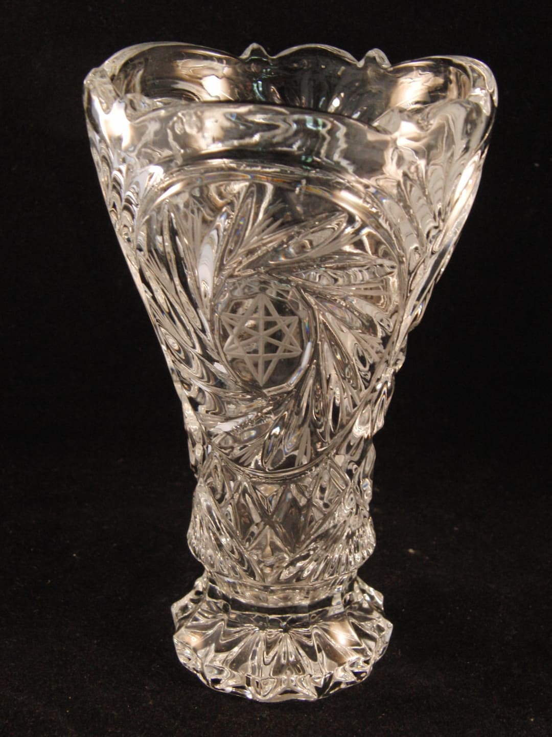 Genuine Lead Crystal Vase - Etsy