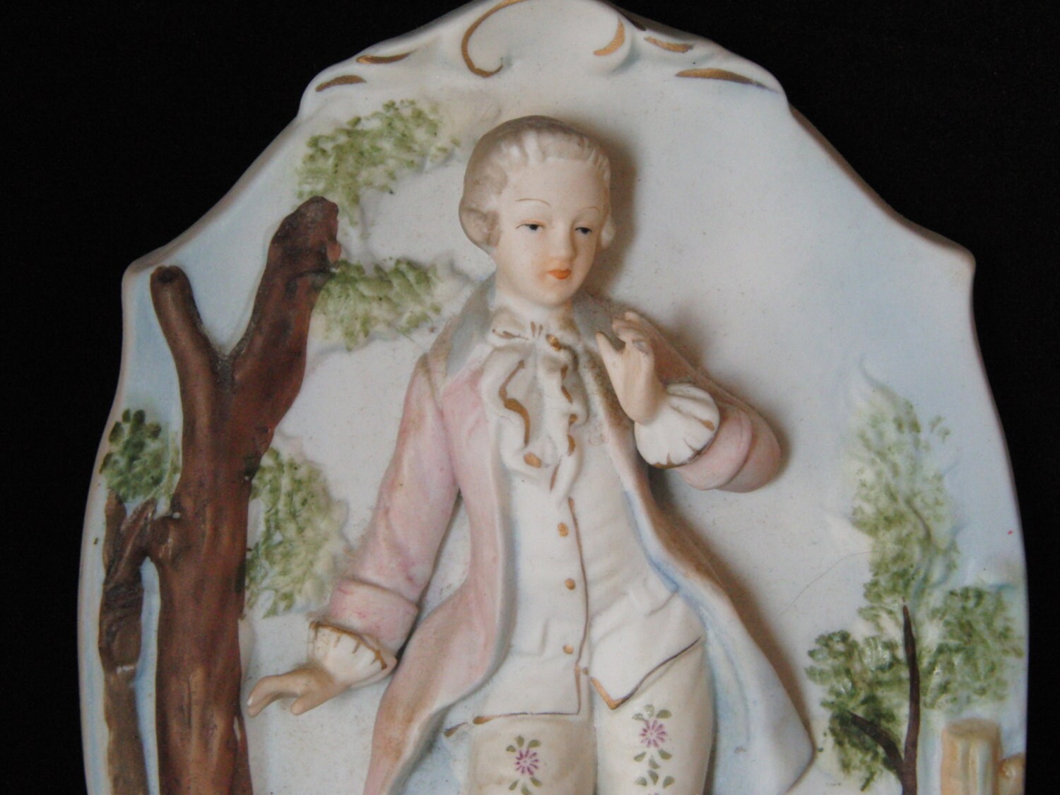 Victorian Style Plaster Plaques a Girl and a Boy - Etsy