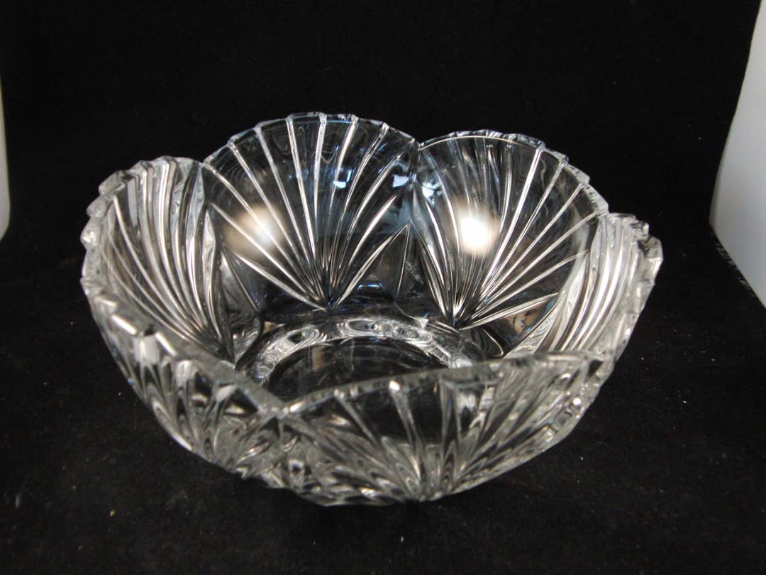 Vintage Flower Crystal Candy Bowl - Etsy