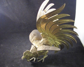 Elastolin Rooster Chicken Composition Farm Figure Figurine Metal Feet ...