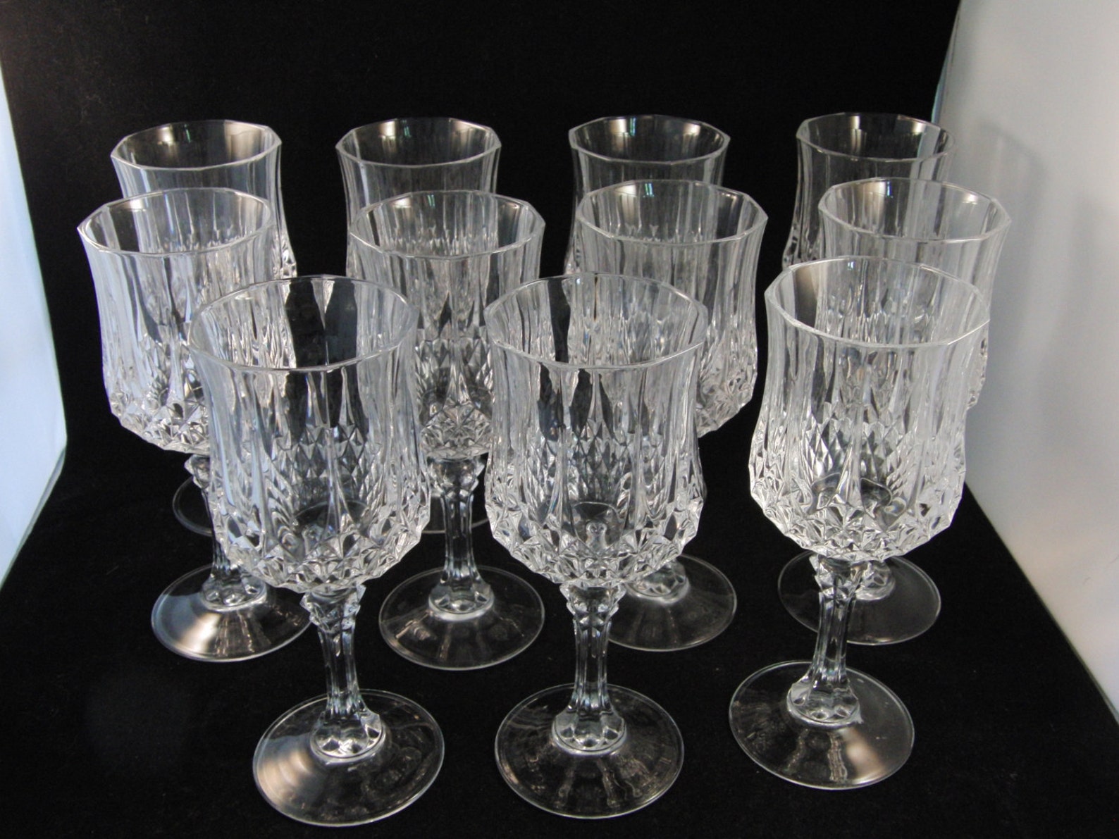 Genuine Lead Crystal Wine Glasses 11 Glasses | Etsy