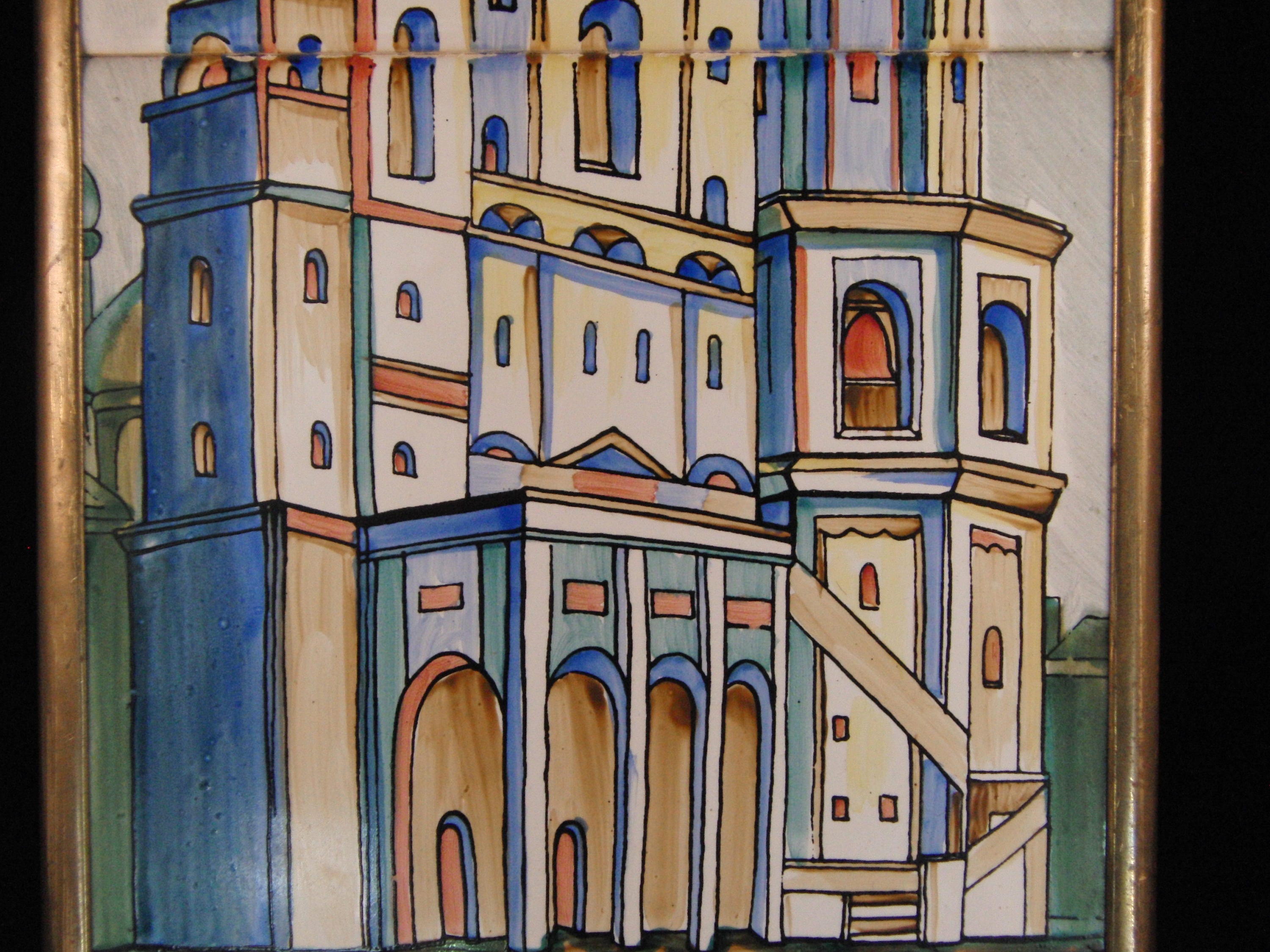 Russian Tiles Framed | Etsy