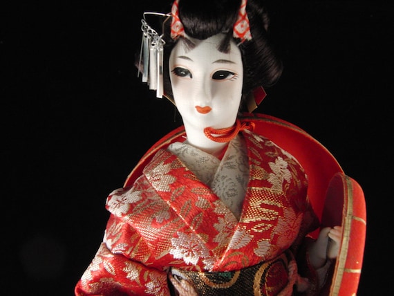 Vintage Collectible Girl Doll With musical instrument | Etsy