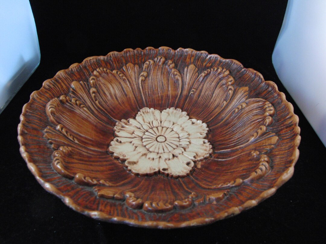 Vintage Brown Plate by Multi Productions Inc. 1946 - Etsy