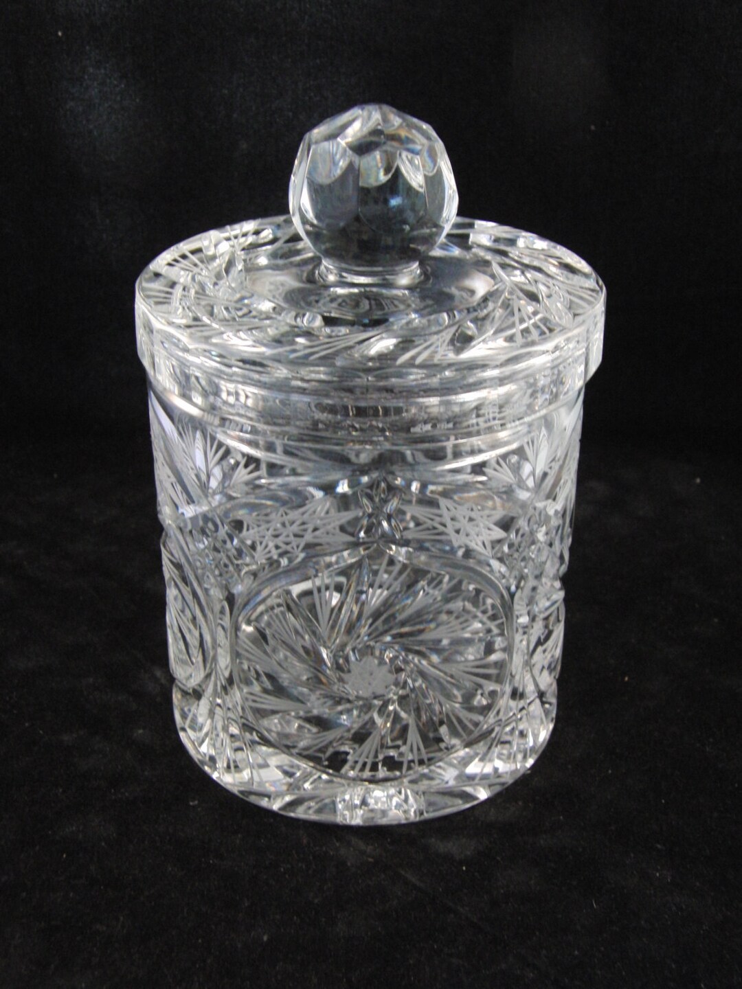 Vintage Crystal Candy Bowl With Cover - Etsy