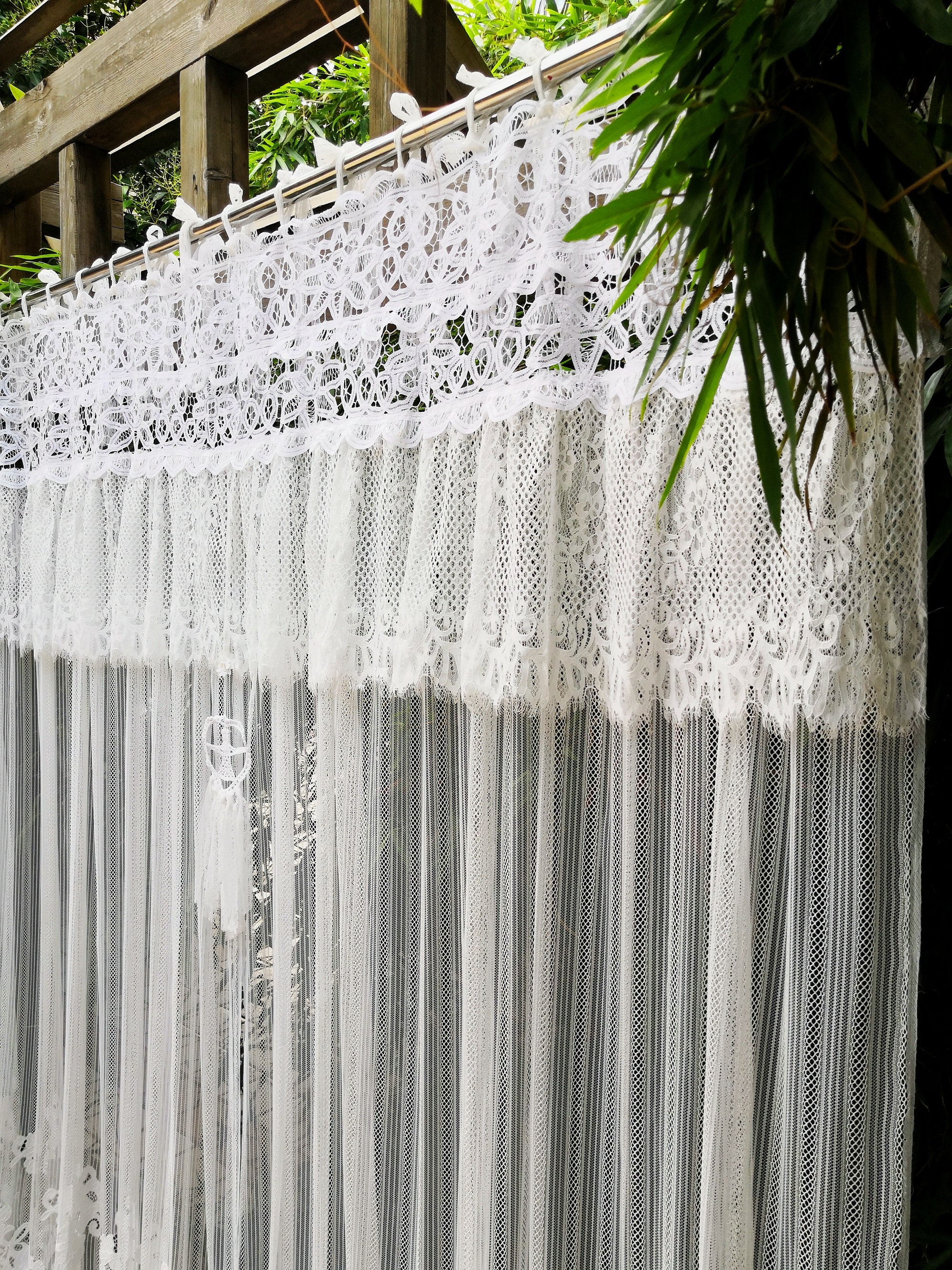 Victoriangorgeousfrench Country Style Rustic Window Curtain | Etsy