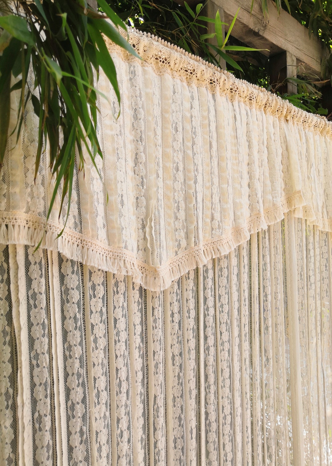 Vintage Style Lace Curtain Panel, Shabby Chic Victorian Decor - Etsy