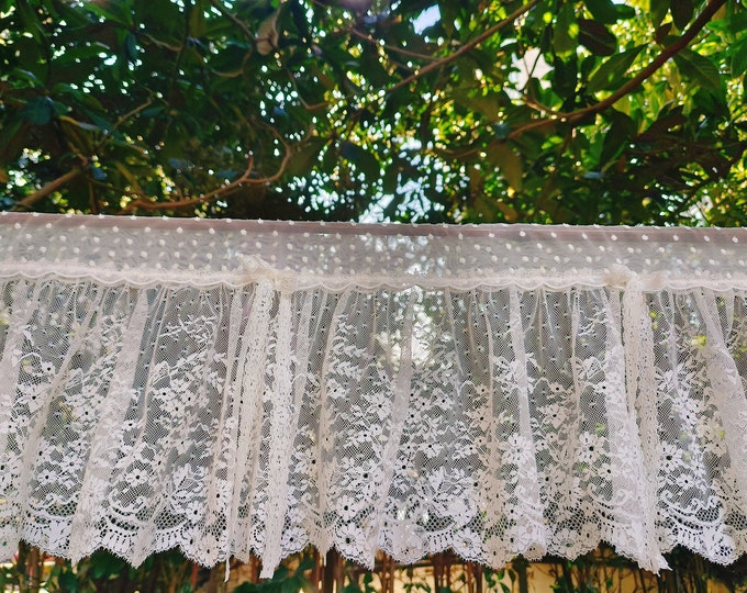 Victorian Elegance~ Shabby Chic French Country Style Ruffled Lace ...