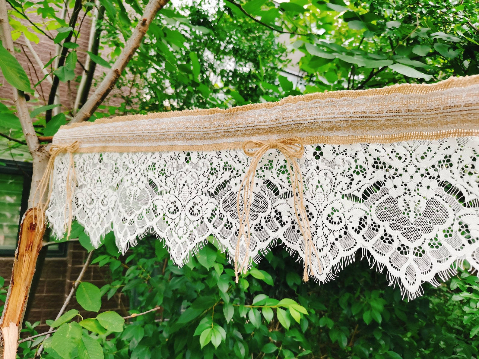 Rustic SHABBY Chic Window Curtain Valance Farmhouse Country - Etsy