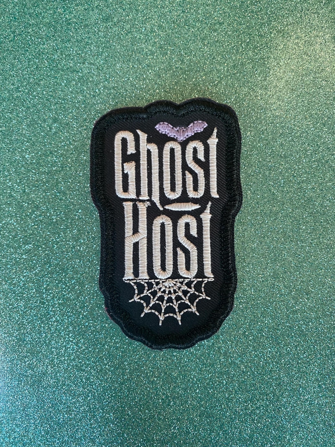 Glow in the Dark Ghost Host Patch, Haunted Mansion Theme Park Iron on ...