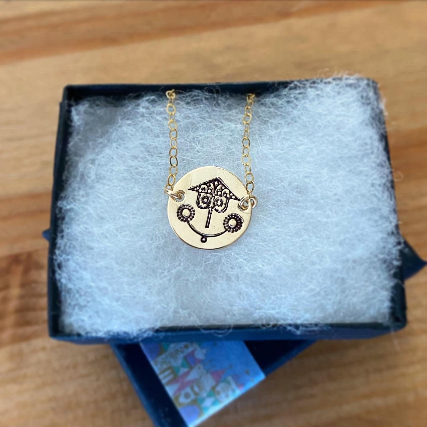 Small World Clock Necklace 14k Gold Filled Disc Sterling | Etsy