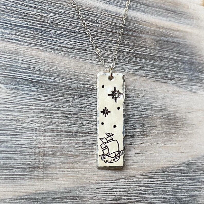 Peter Pan Necklace Second Star to the Right off to | Etsy