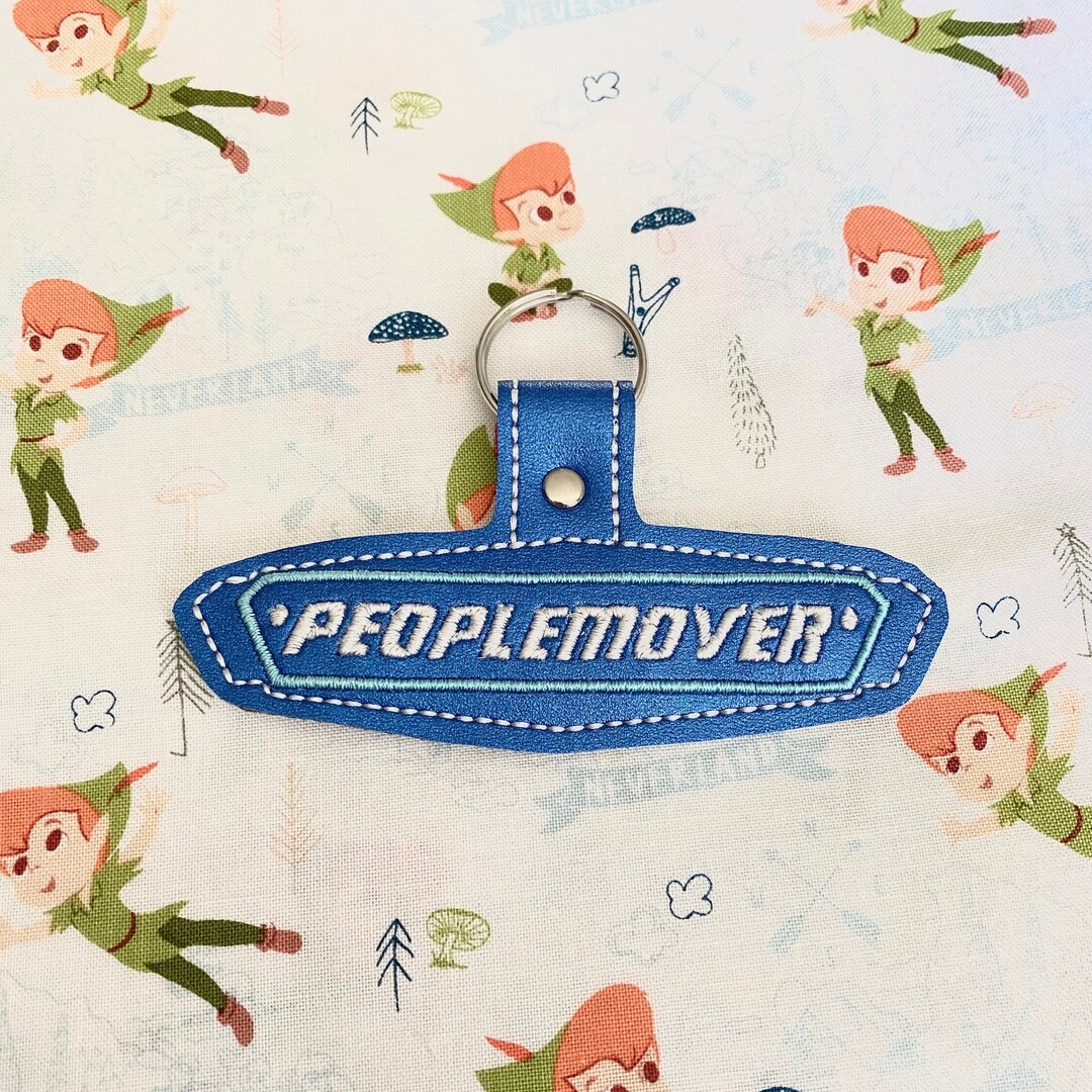 Peoplemover key fob, bag charm, embroidered key fob, keychain, magical ...