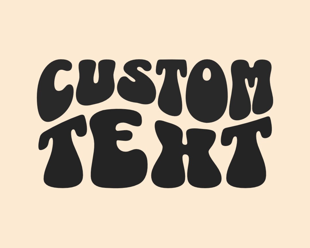 Retro Logo Groovy, Pre-made, Retro Logo, 60s, 70s, Retro Script, Y2K ...