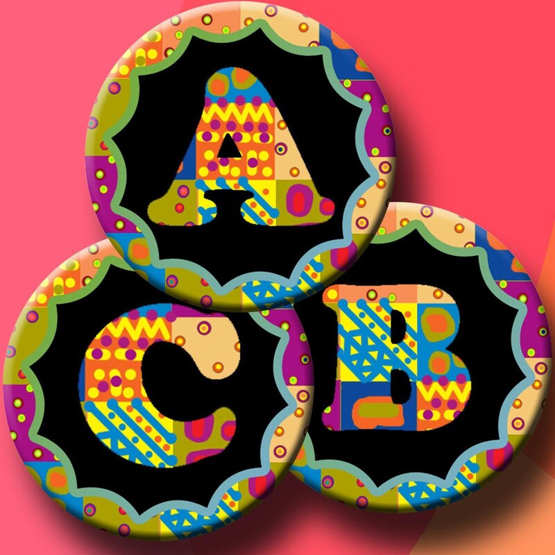 Alphabet Buttons - Etsy
