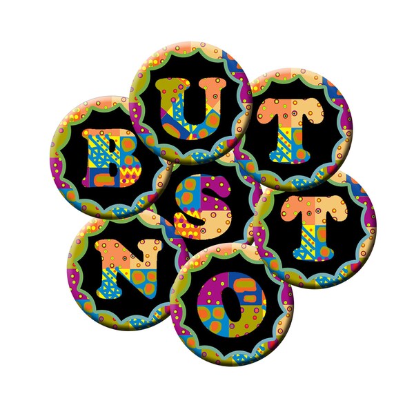 Alphabet Buttons - Etsy