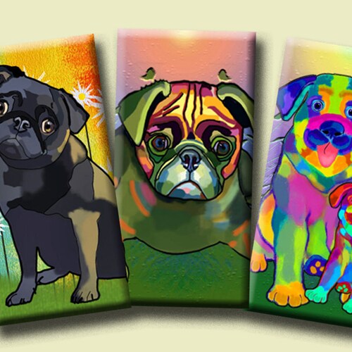 FUNKY ALLEY CATS Digital Collage Sheet 1x2 Inch Domino - Etsy