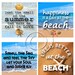 I LOVE THE BEACH - Printable Digital Collage Sheet 12 X 4 Inch Squares ...