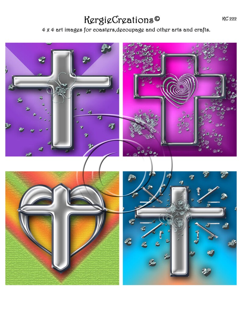 CRUCES Digital imprimible Collage hoja de 12 X 4 pulgadas - Etsy España