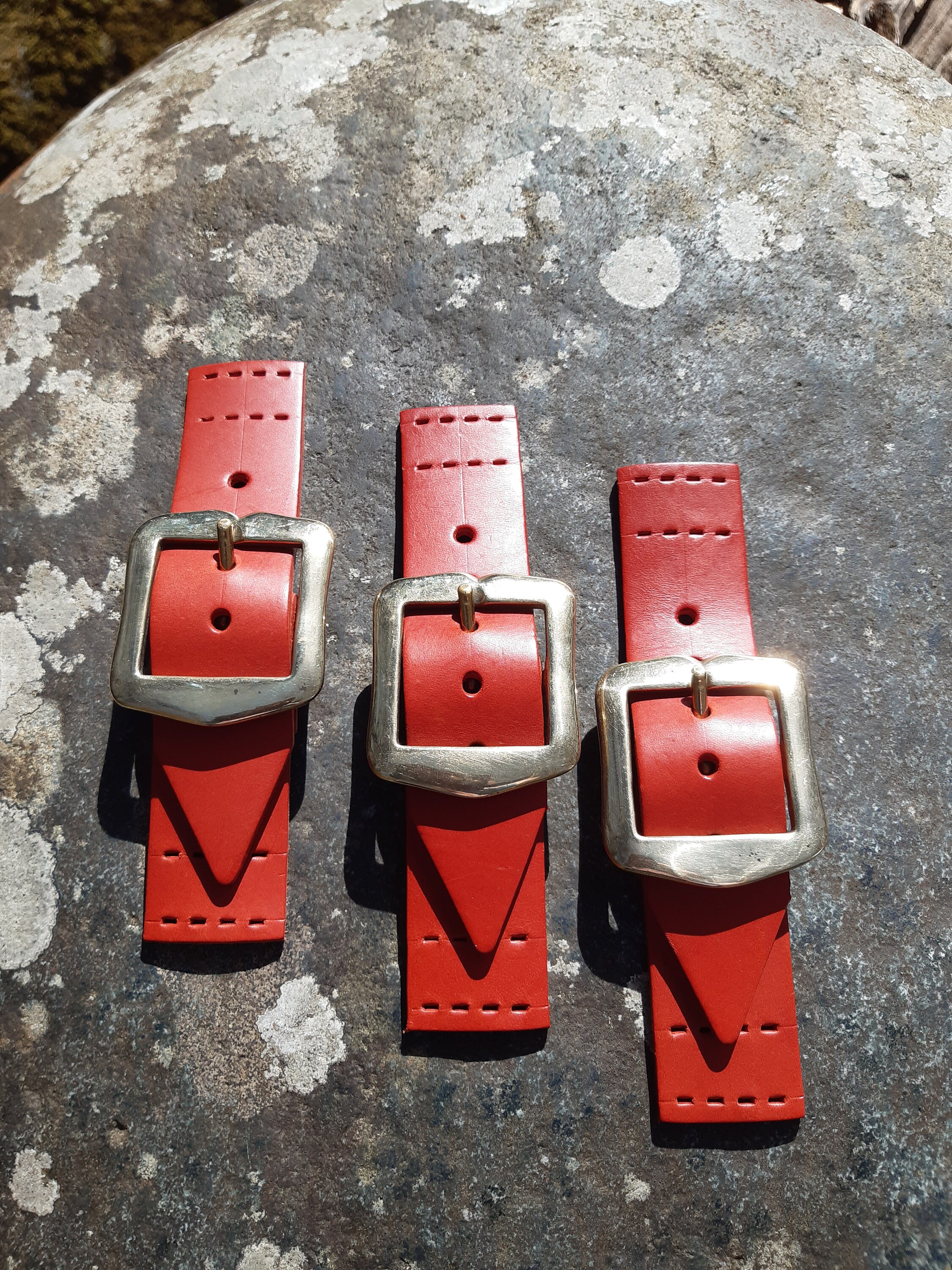Herd of Sporrans Red Leather Kilt Strap Set of 3 - Etsy Canada