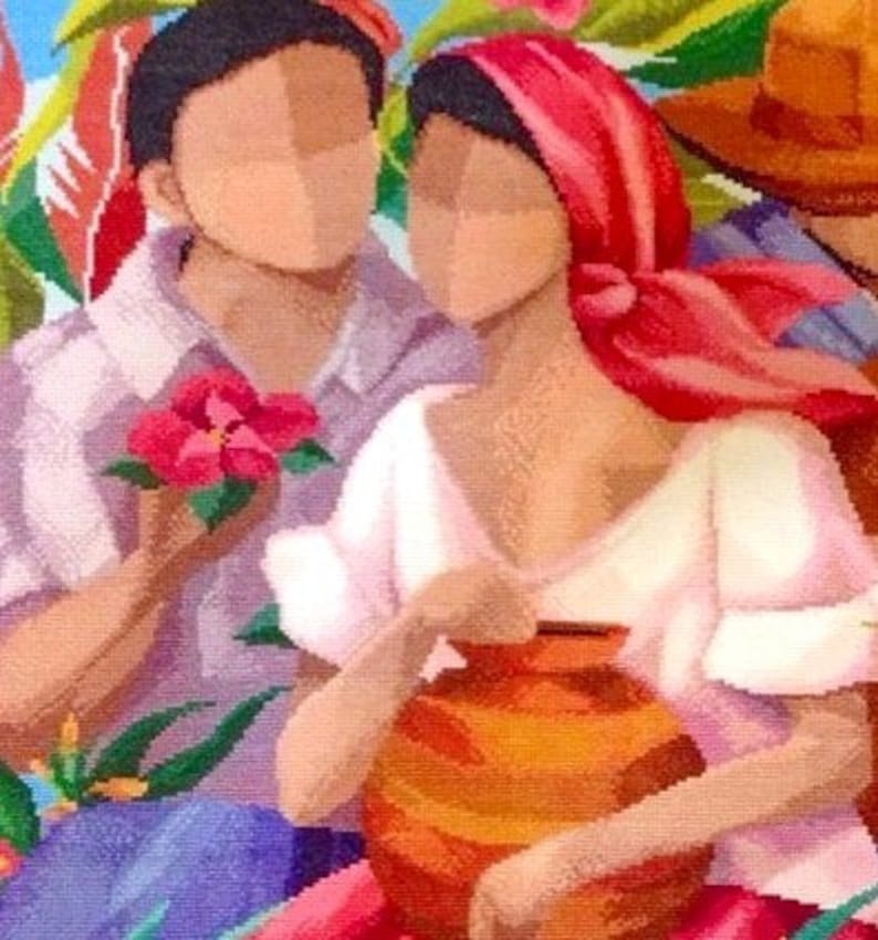 HARANA Courtship Song Filipino Art-Cross Stitch PDF Pattern | Etsy