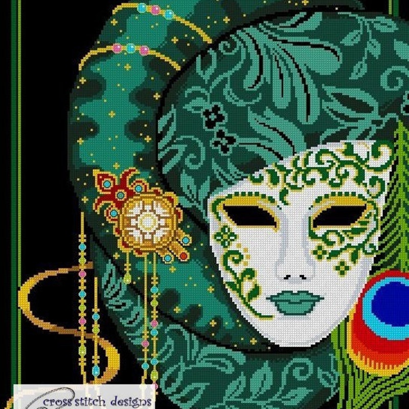 Cross Stitch Mask - Etsy