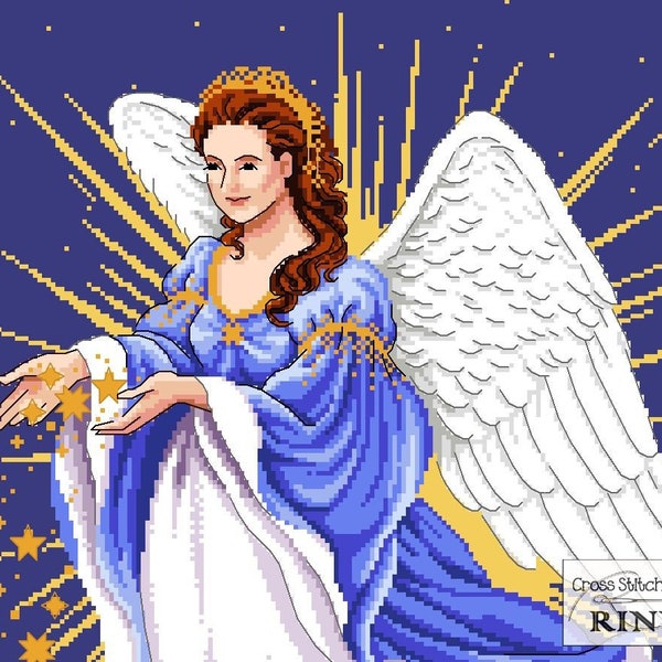 Angel Cross Stitch - Etsy
