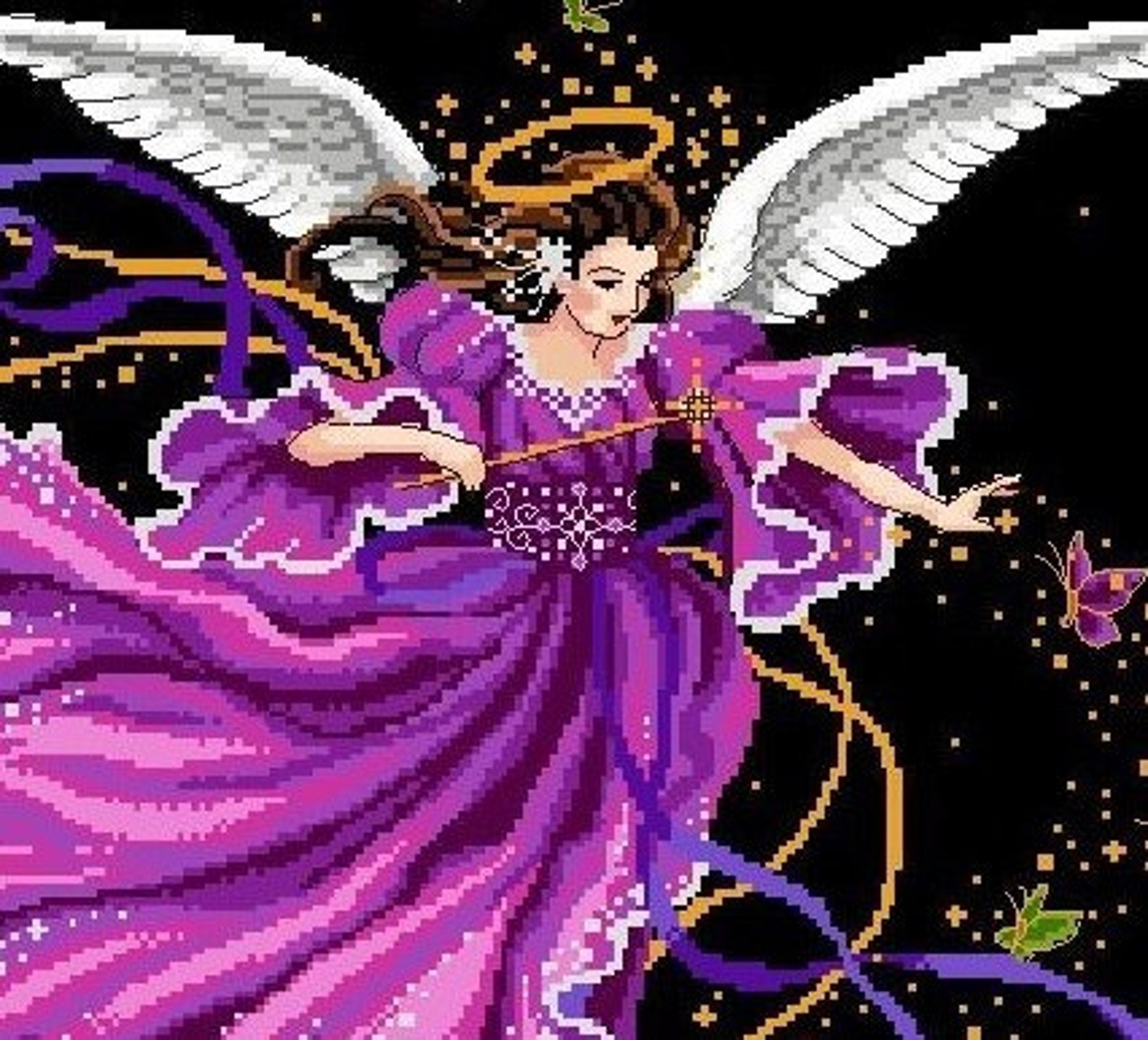 Wings of Spring Evening Cross Stitch PDF Pattern - Etsy