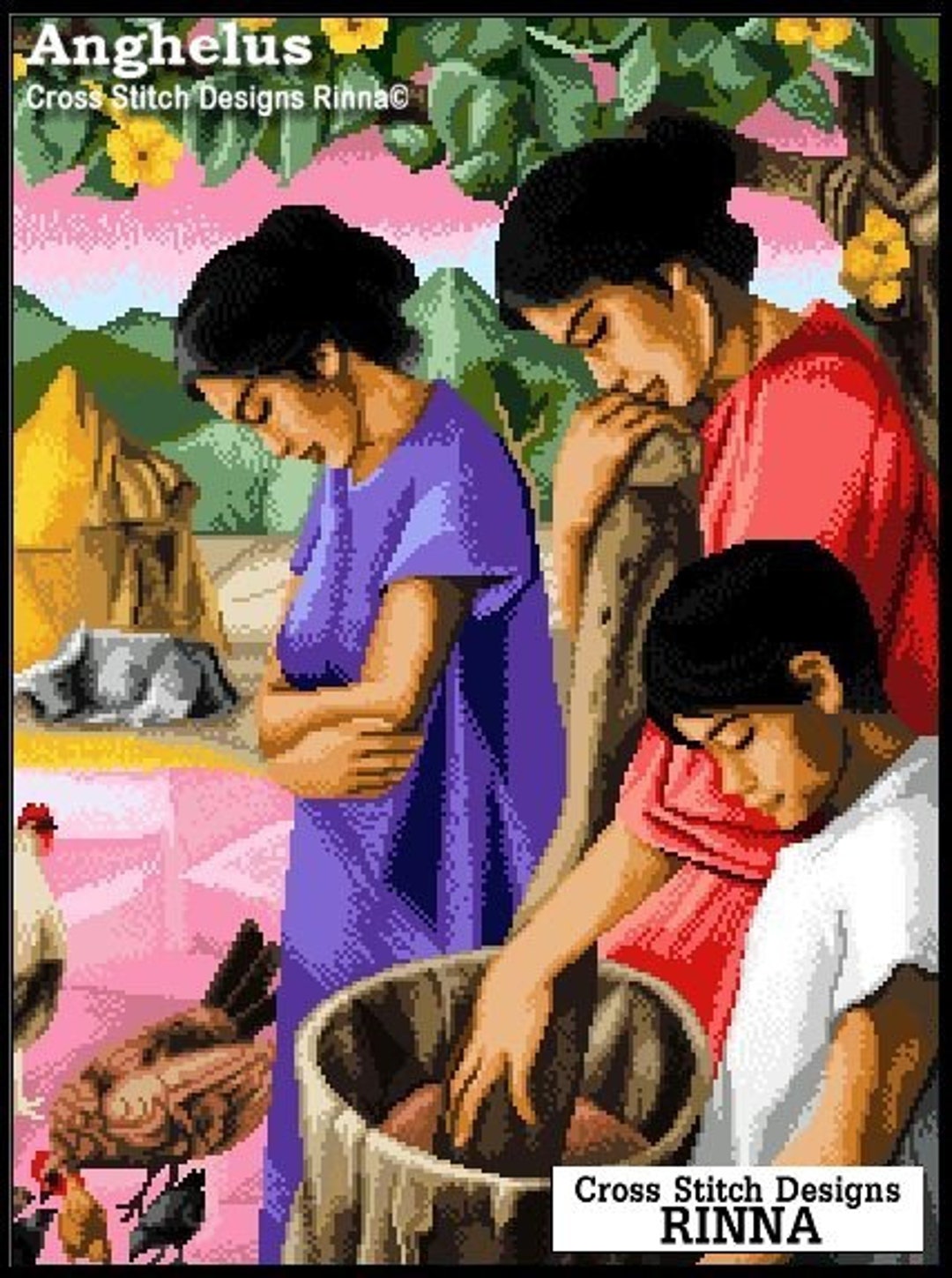 Cross Stitch Pattern Anghelus filipino Art in Cross Stitch Pinoy Cross ...