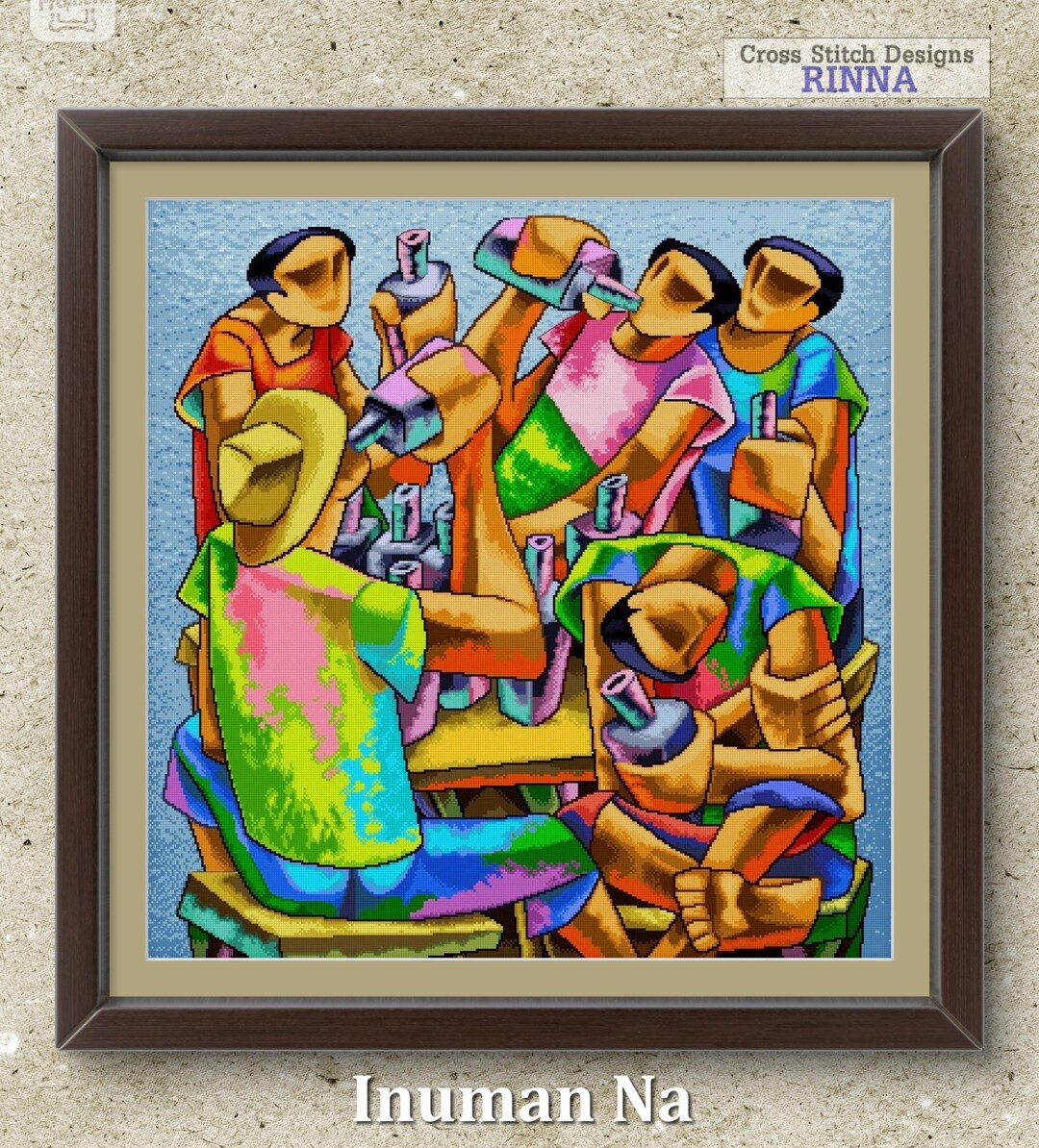 Cross Stitch Pattern Filipino Art Design Inuman Na (time for Drinks ...