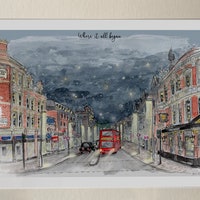 The Bandstand, Clapham Common, South London Illustration Art Print - Etsy