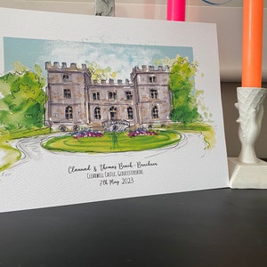 Personalised Clearwell Castle Art Giclee Print - Clearwell Castle ...