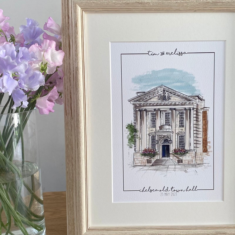 Chelsea Wedding Card - Etsy UK