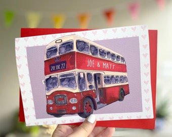 Wedding Bus Card - Etsy