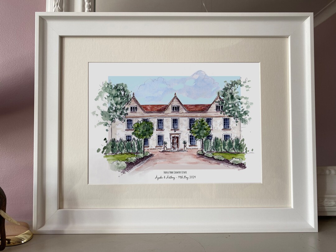 Personalised Froyle Park Country House Art Print - Froyle Park Country ...