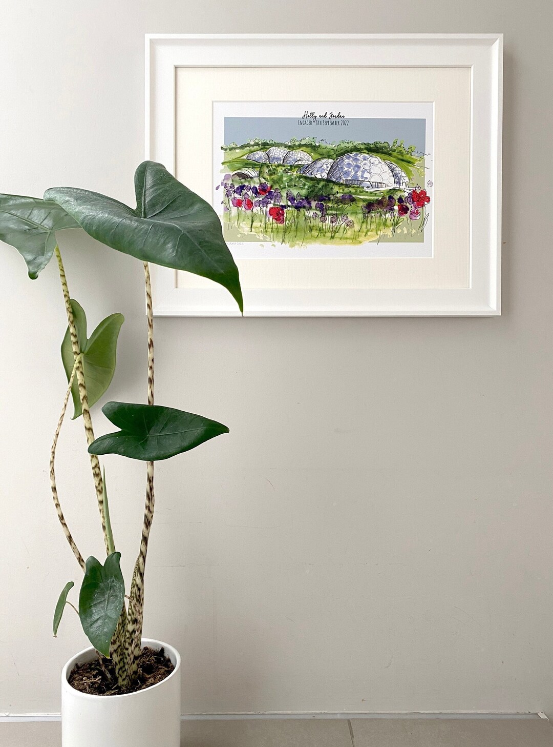 Personalised Eden Project Cornwall Giclee Art Print - Eden Project ...