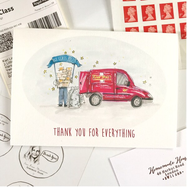 Thank You Postman - Etsy