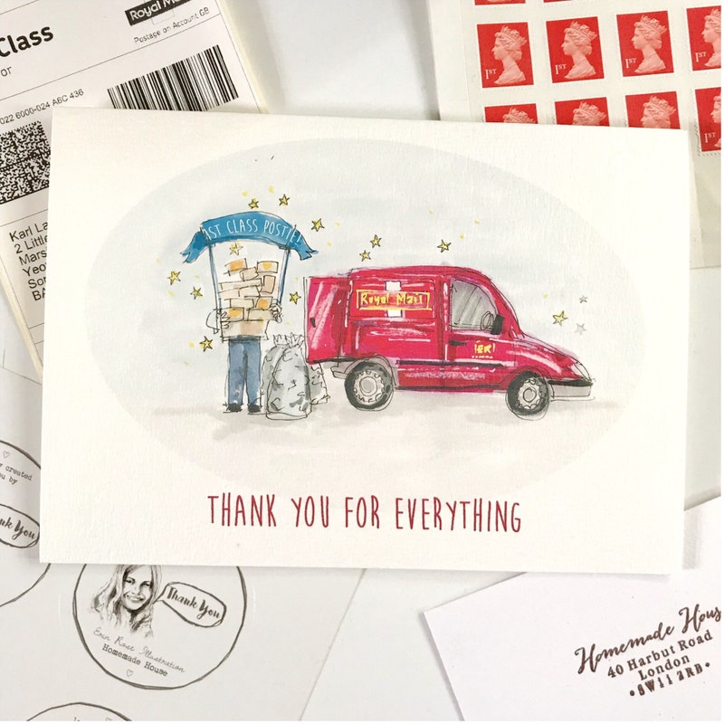 Thank You Postman - Etsy