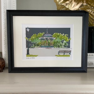 Personalised Clapham Common Bandstand Giclee Art Print - Clapham Common ...