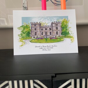 Personalised Clearwell Castle Art Giclee Print - Clearwell Castle ...