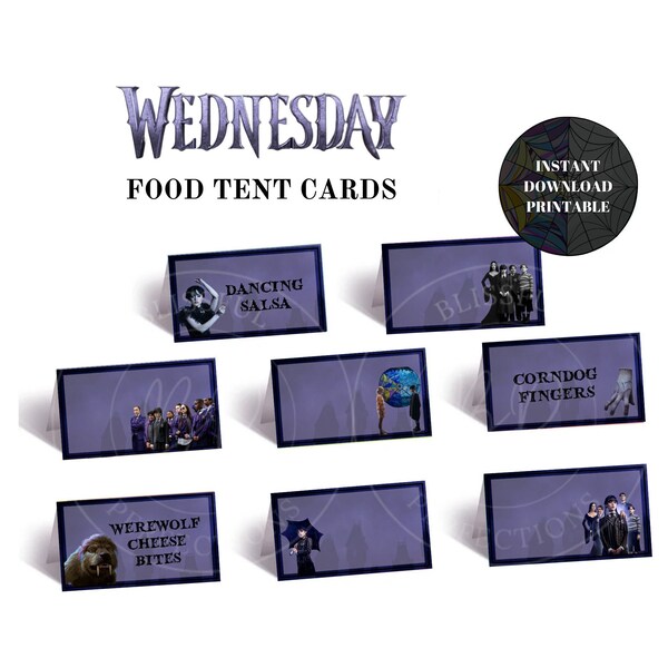 Printable Wednesday Addams Birthday Card - Etsy
