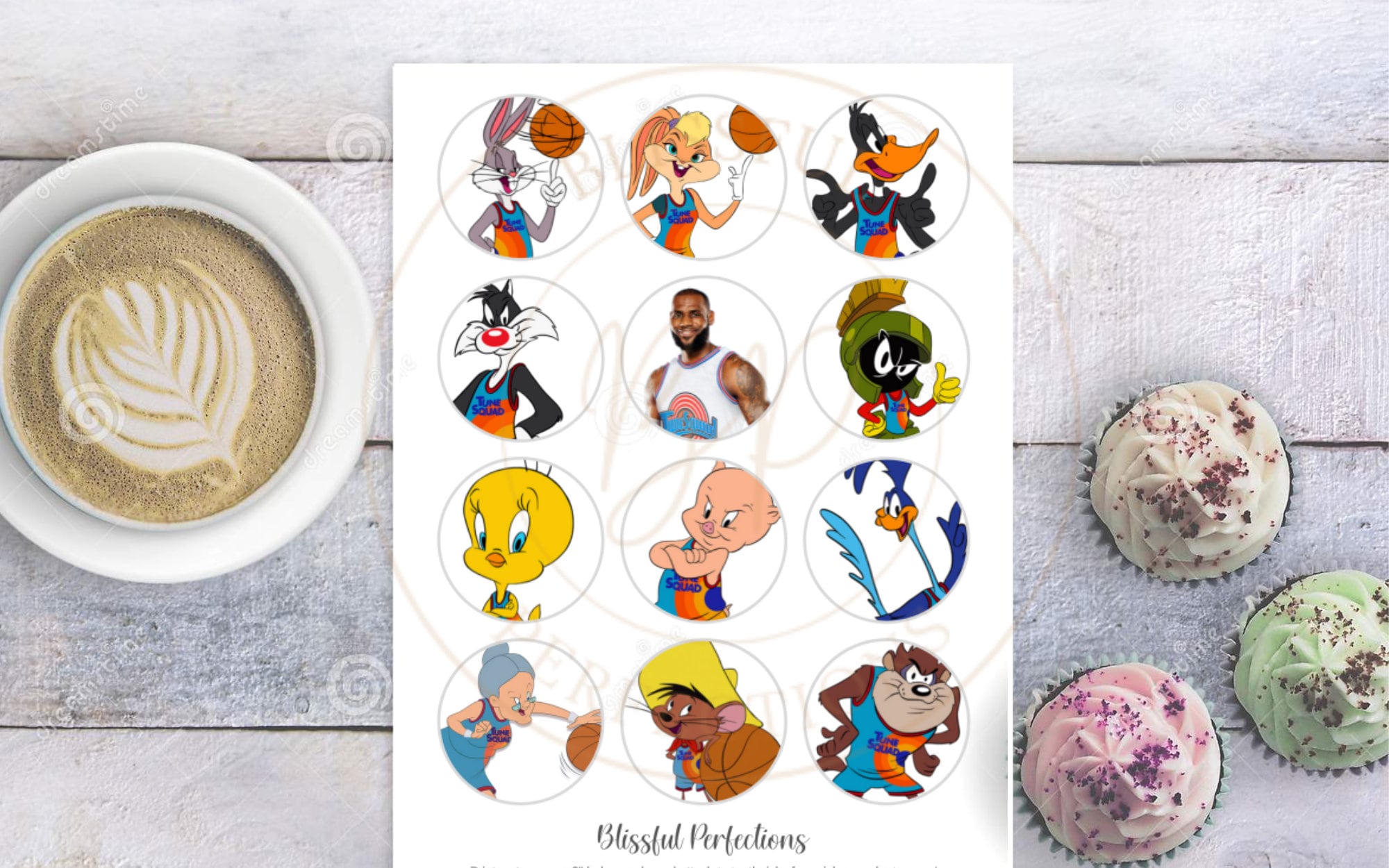 Printable Space Jam Cupcake Toppers Space Jam Party Decor - Etsy Australia