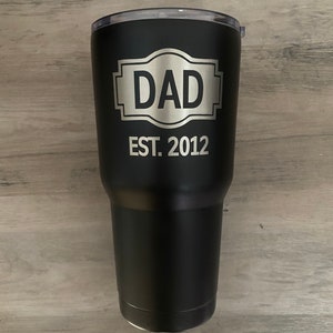 Custom Engraved Fathers Day Tumbler - Etsy