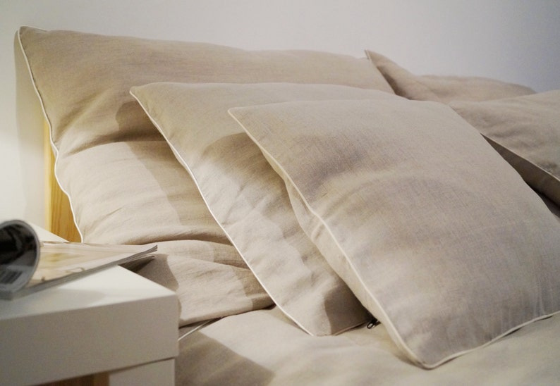 Linen bedding set Queen Size duvet cover and 4 pillow cases | Etsy